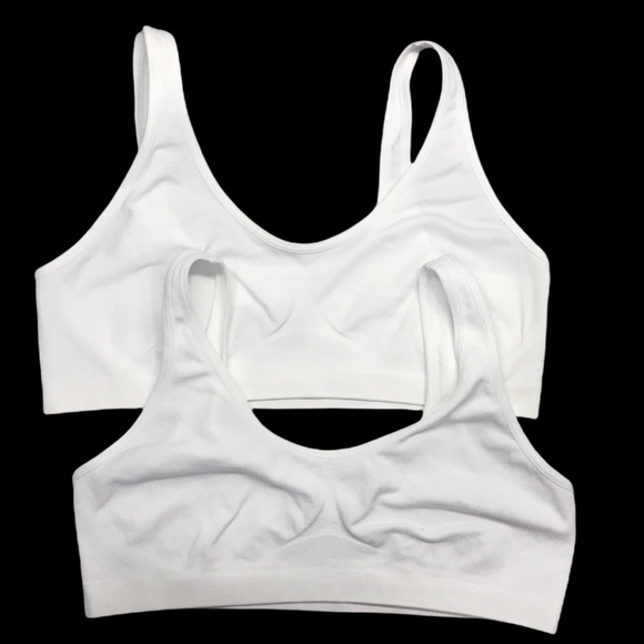 Hanes | Accessories | 2 Hanes Sports Bras For Girls Training Bras ...